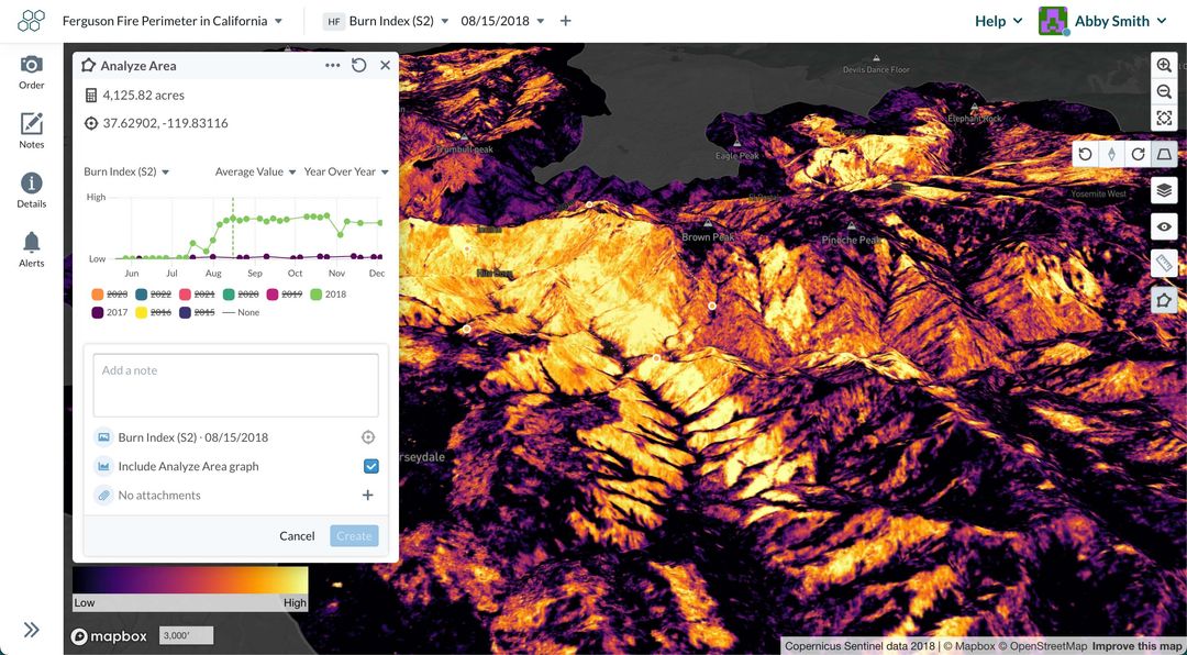 The Burn Index dataset now in Lens - Upstream Tech
